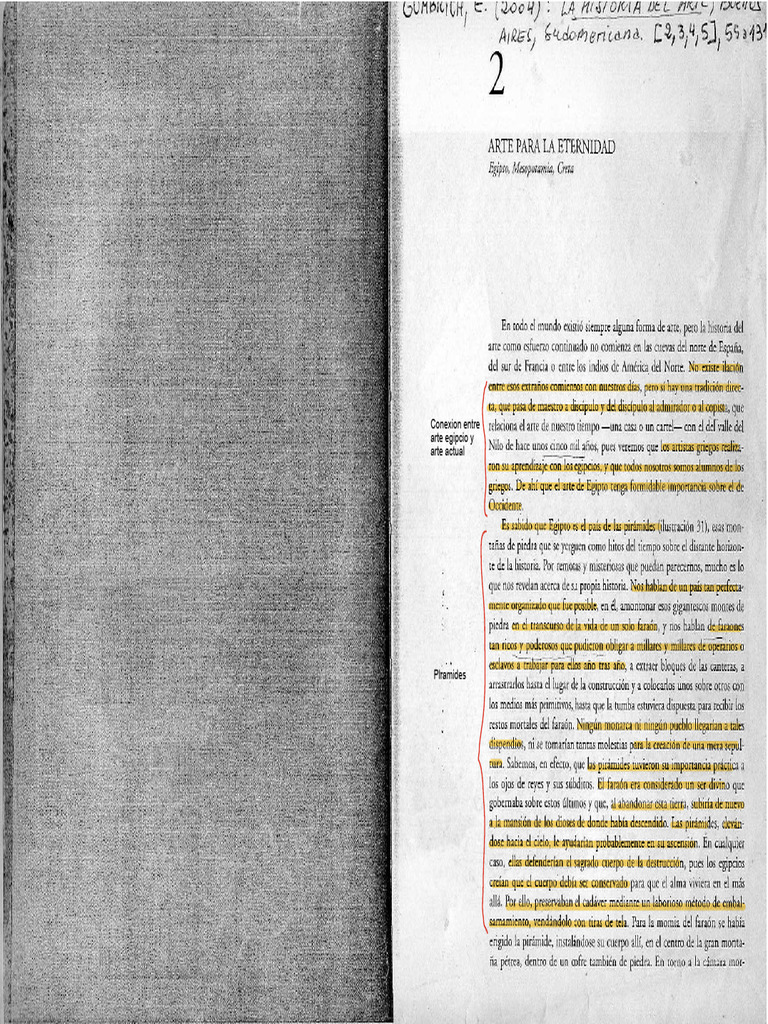 Gombrich Egipto, Meso., Grecia, Roma | PDF