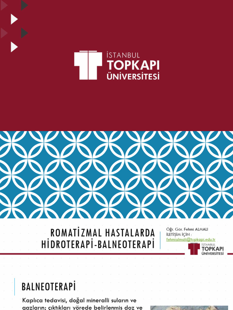 12 Romatizmal Hastalarda Hidterapi-Balneoterapi | PDF
