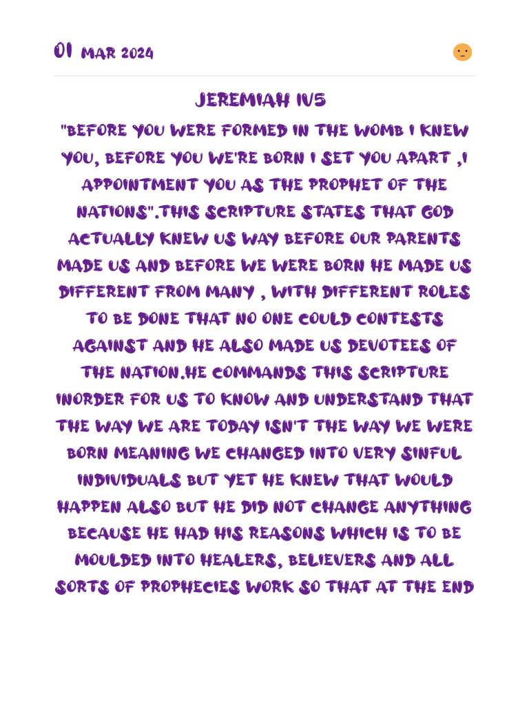 Jeremiah | PDF