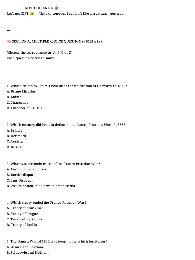 Bismarck and The Unification of Germany | PDF | German Empire | Otto ...
