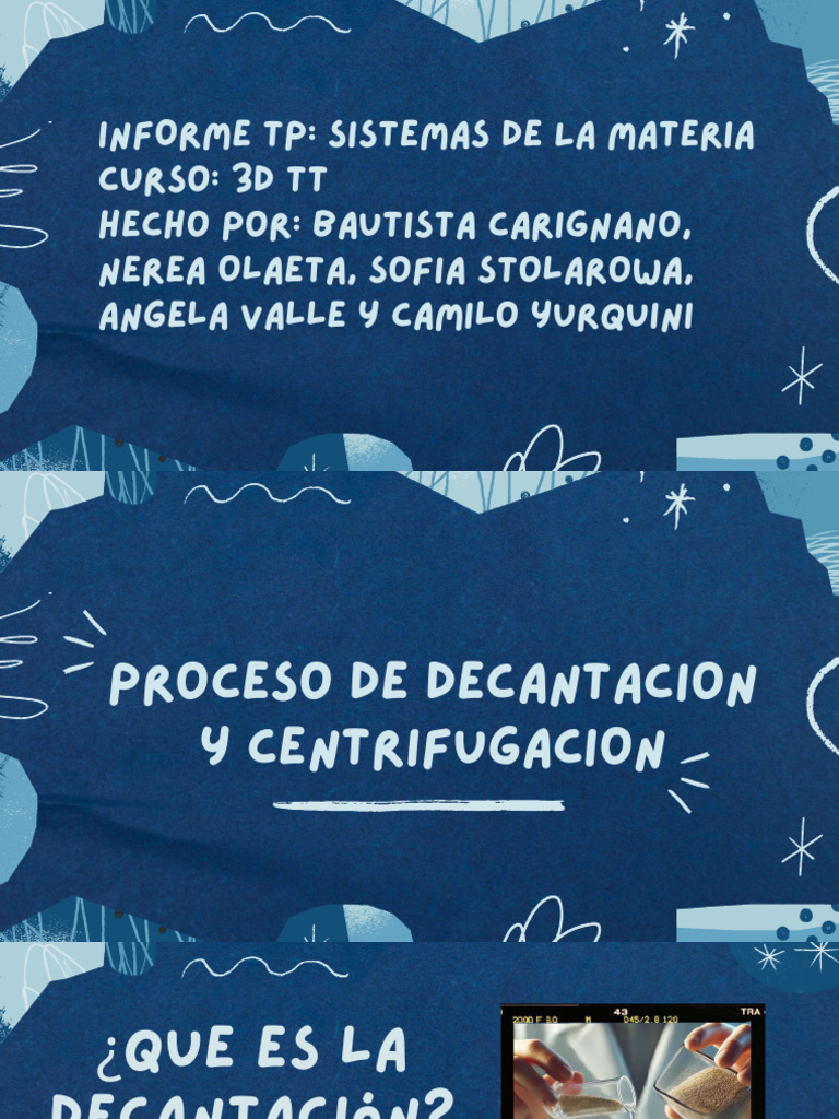 TP 1 Decantación y Centrifugacion .PDF - Compressed (1) - Compressed | PDF