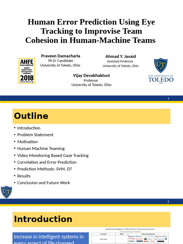 Damacharla 1487 Human Error | PDF | Support Vector Machine | Accuracy And Precision