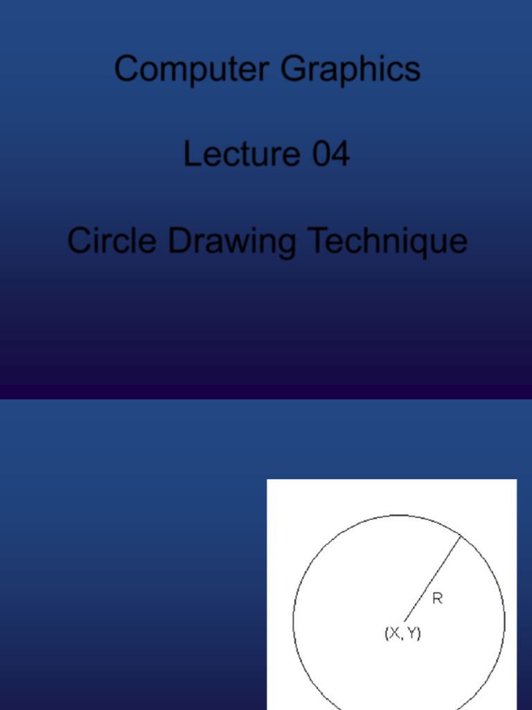 CG 04 Circle Algorithm | PDF | Applied Mathematics | Algorithms