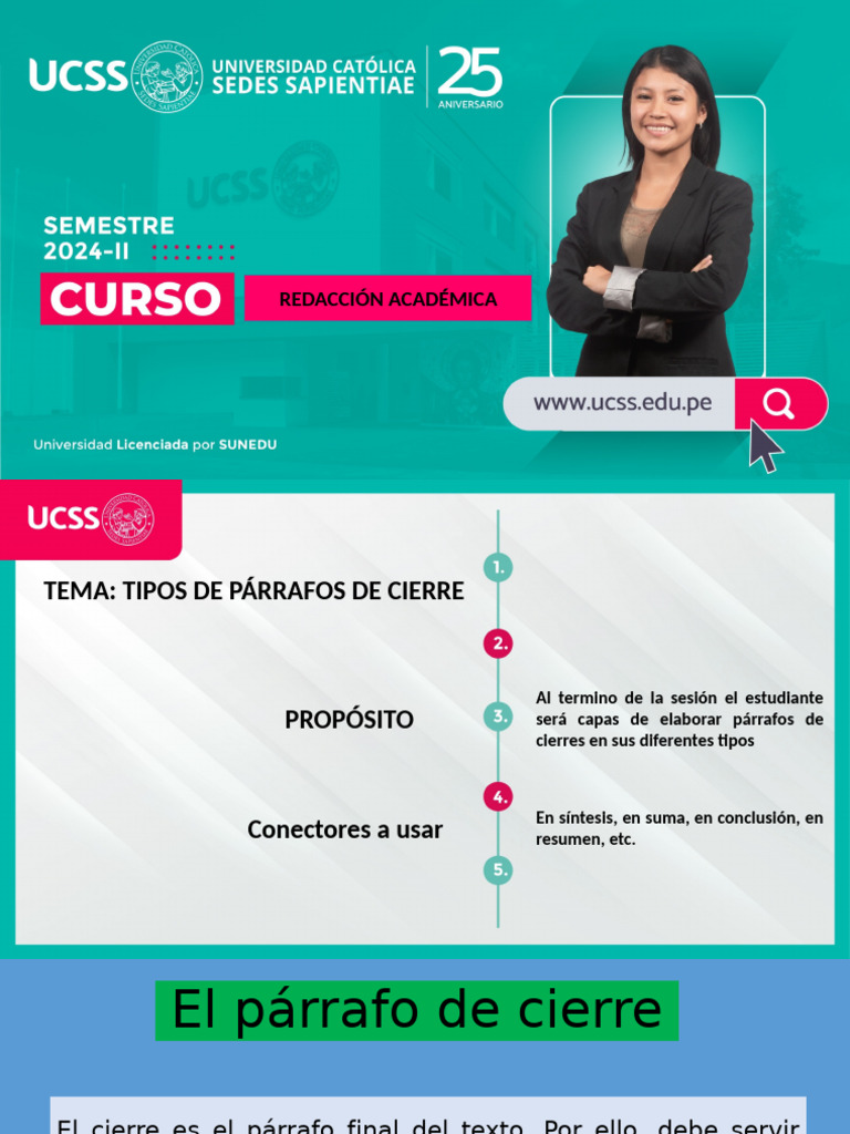 El Párrafo de Cierre | PDF