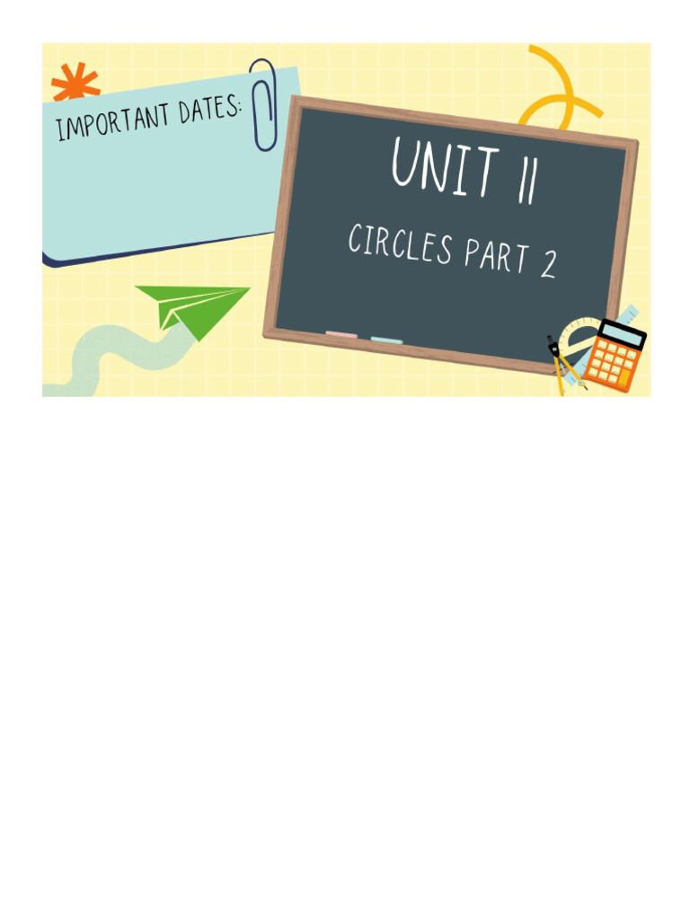 11A Circles Part 2 Packet | PDF | Circle | Perpendicular