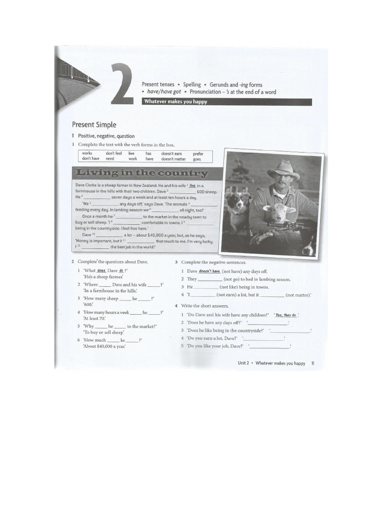 Workbook Unit 2 | PDF