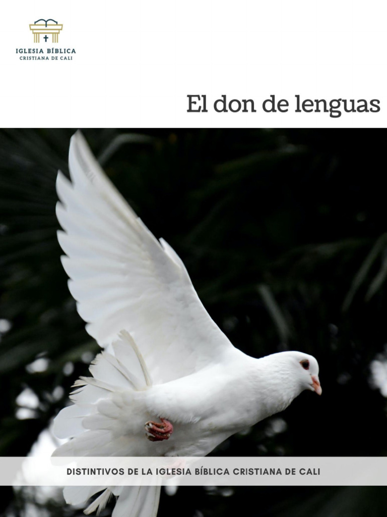 El Don de Lenguas Ibcc | PDF | Primera epístola a los corintios | Iglesia cristiana