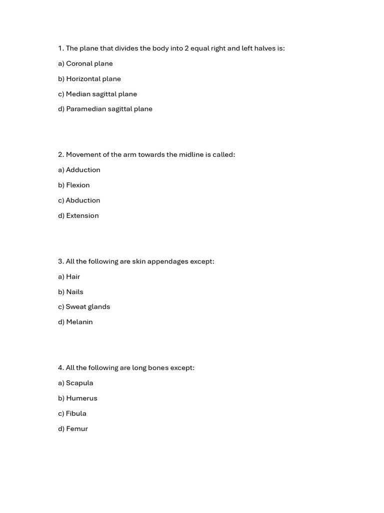 Anatomy Quiz: Key Concepts and Terms | PDF | Brainstem | Heart Valve