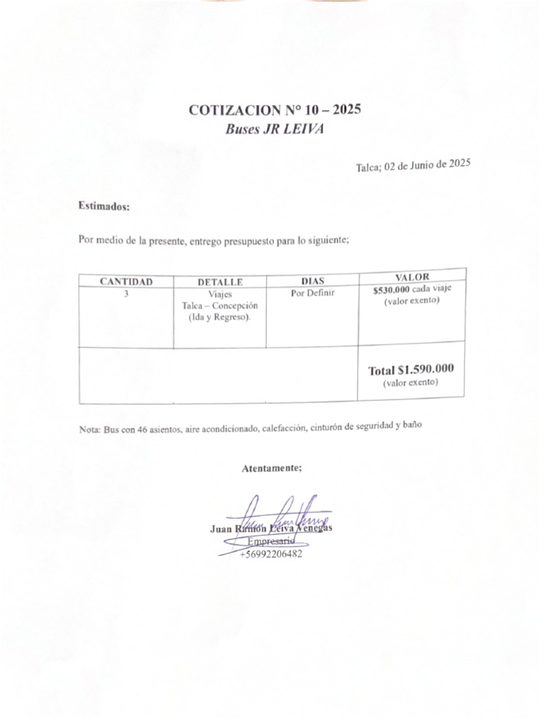 Cotizacion N10 | PDF