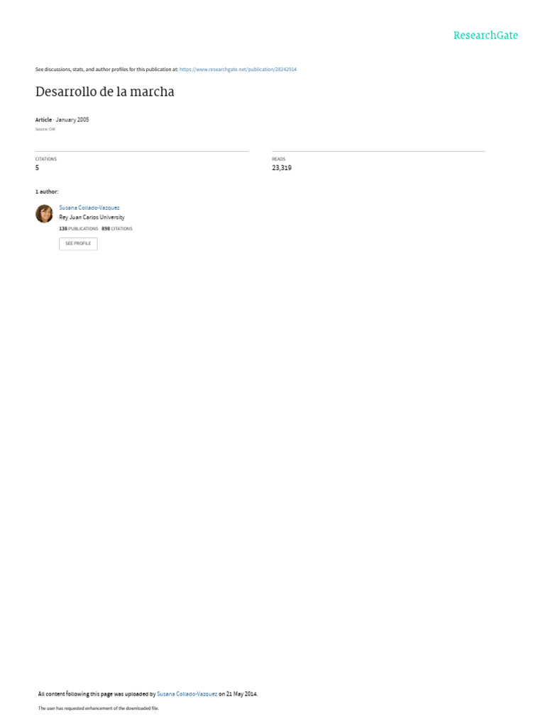 Marcha Infantil | PDF | Rodilla | Pie