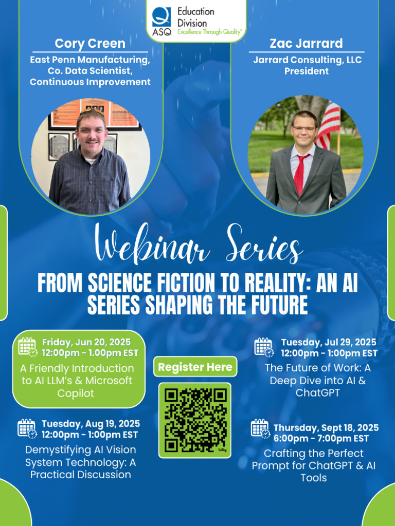 ASQ 4-Part Webinar Series (AI) 1 | PDF