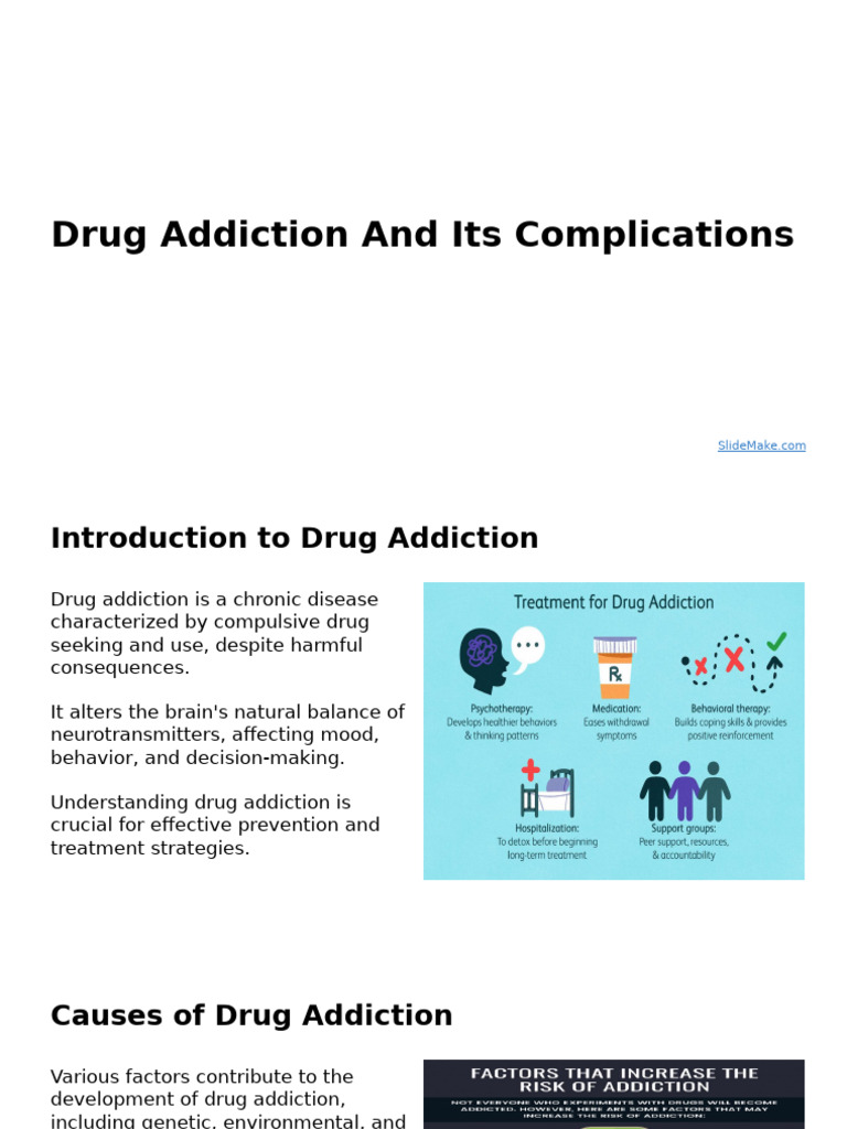 Understanding Drug Addiction Complications | PDF | Substance Abuse ...