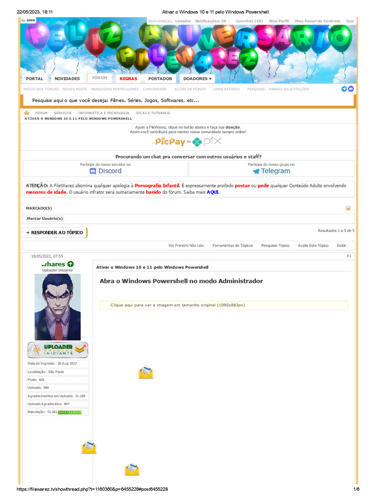 Ativar o Windows 10 e 11 Pelo Windows Powershell | PDF | Informática ...