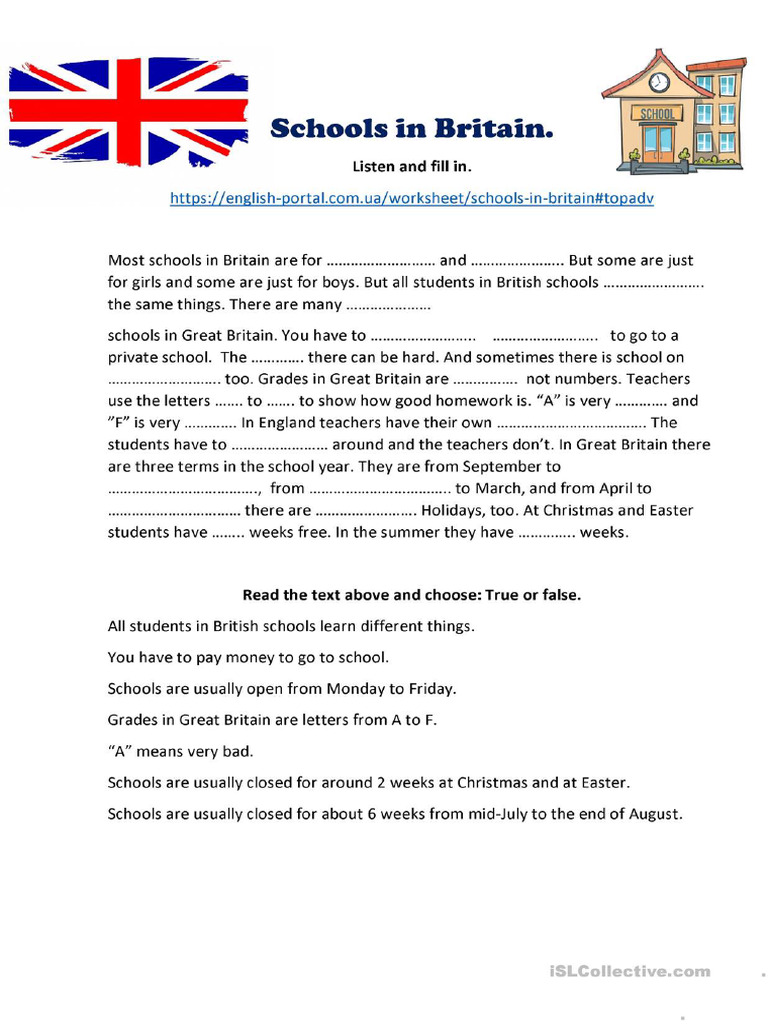 Schools in Britain | PDF