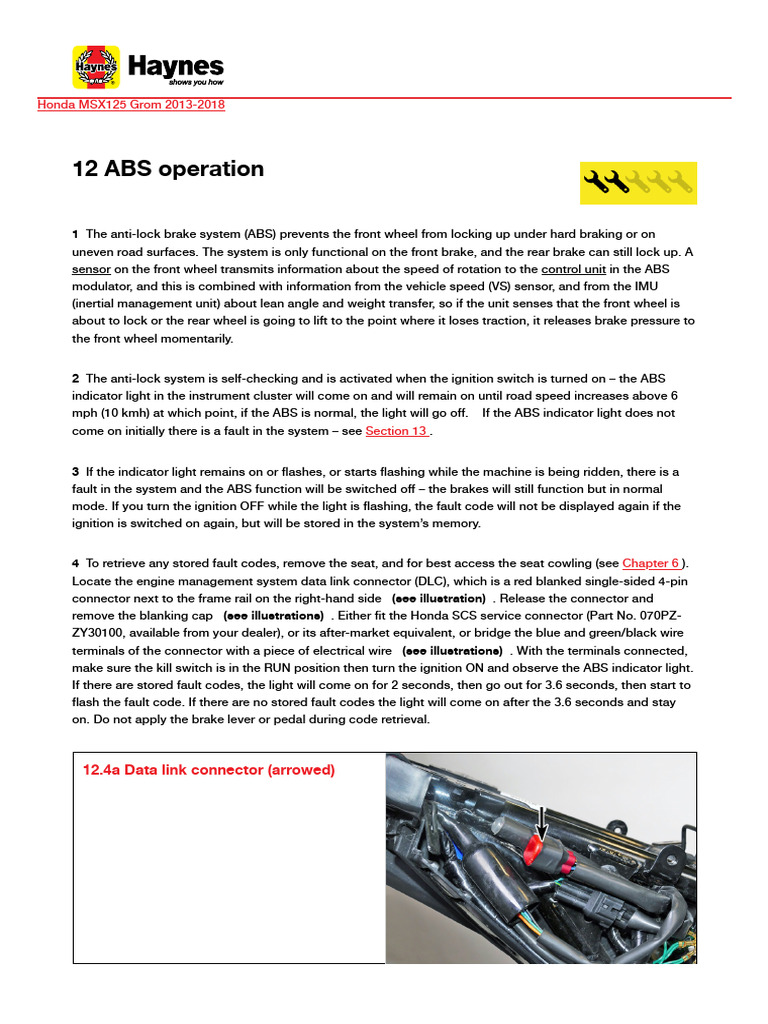 5 Brakes, Wheels and Final Drive 12 ABS Operation | PDF | Anti Lock ...