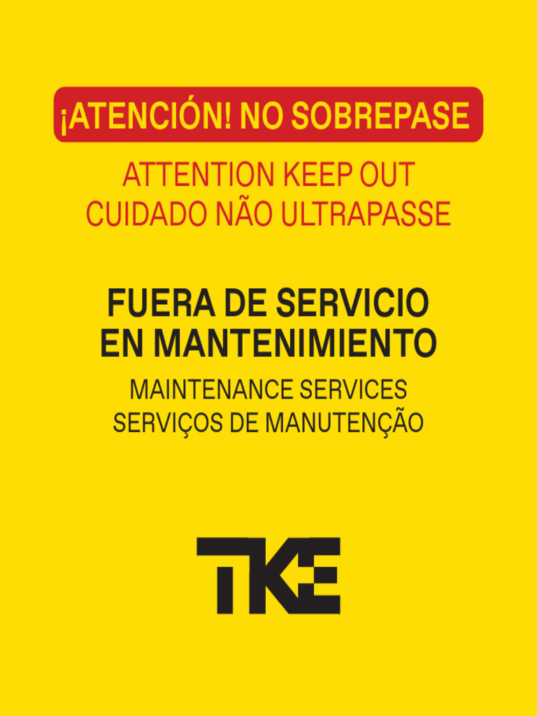 Barricada 70x75 Mantenimiento Escaleras | PDF