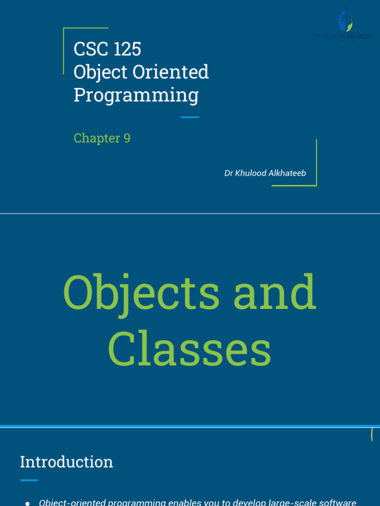 Object-Oriented Programming Basics | PDF | Constructor (Object Oriented ...