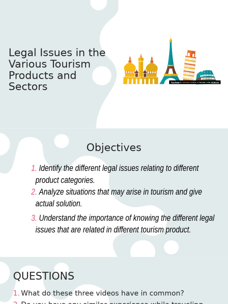 Legal Challenges in Tourism Sectors | PDF