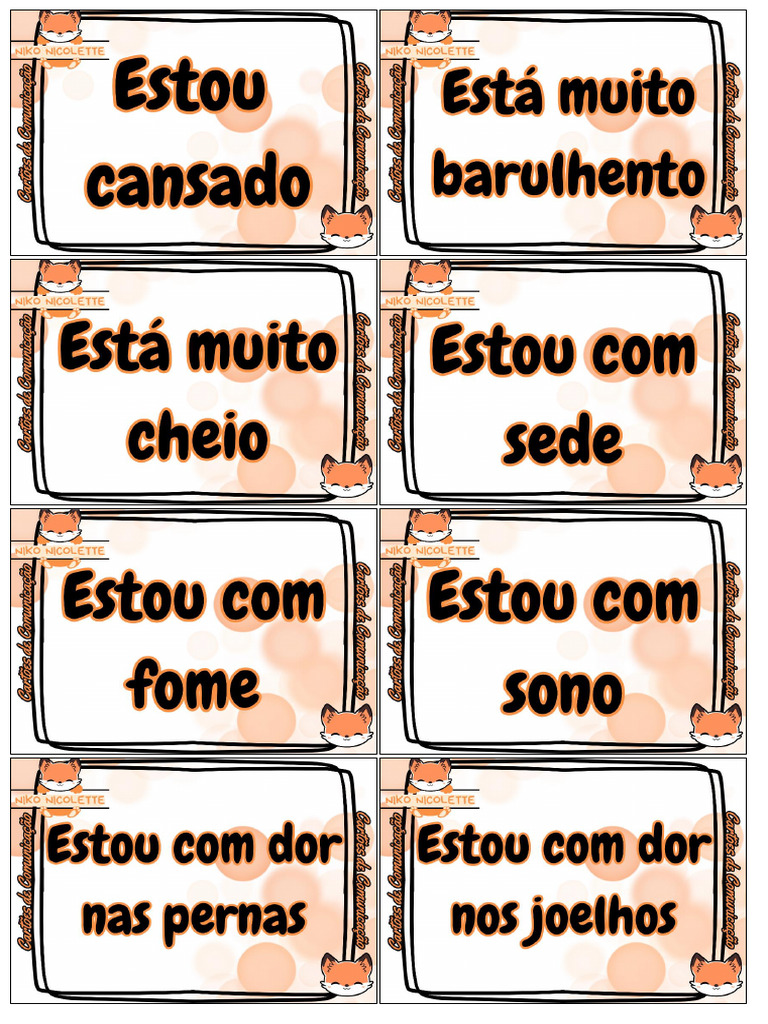 Comunication Cards | PDF