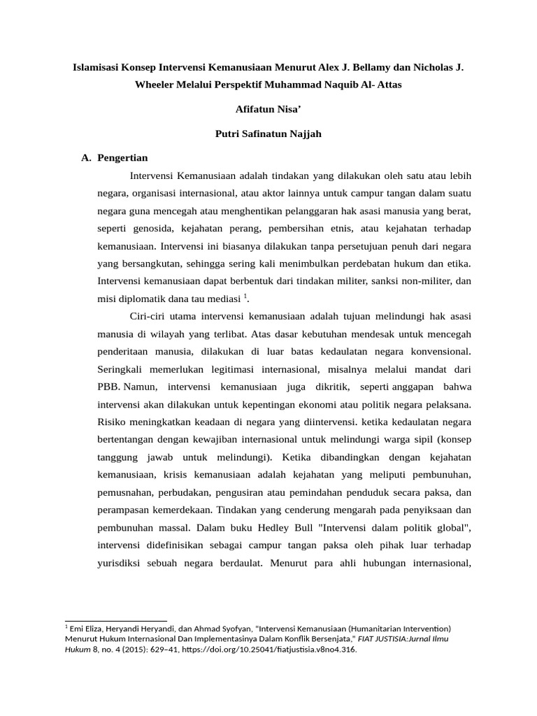 Afifatun Nisa - Putri Safinatun Najjah Hi Islam | PDF