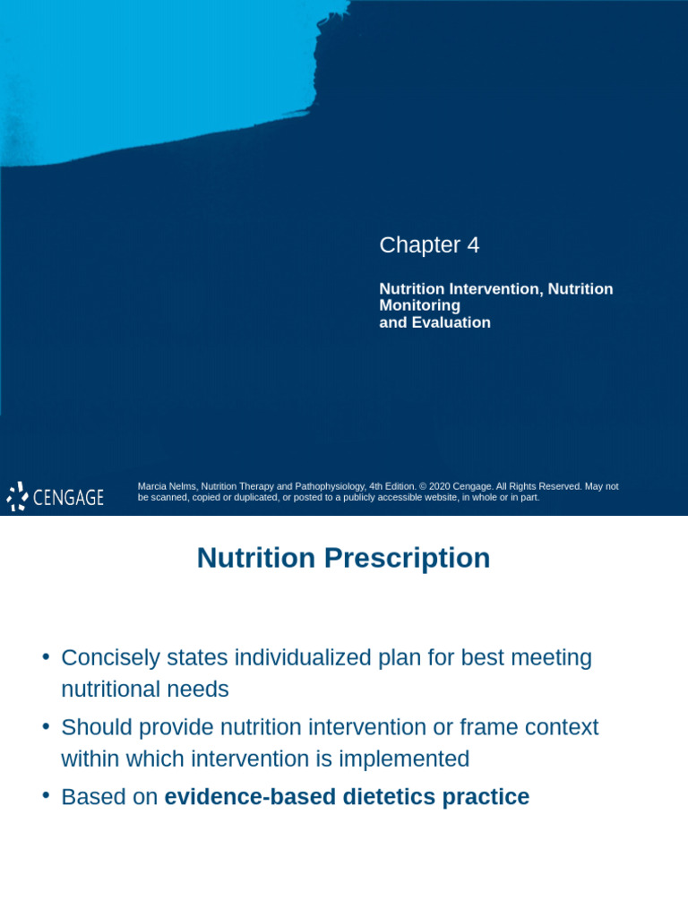 Chapter 04 - Nutrition Intervention, Nutrition Monitoring and ...