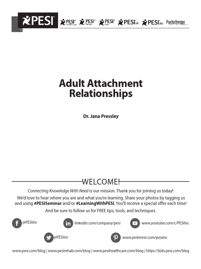 Understanding Adult Attachment Styles | PDF | Attachment Theory ...