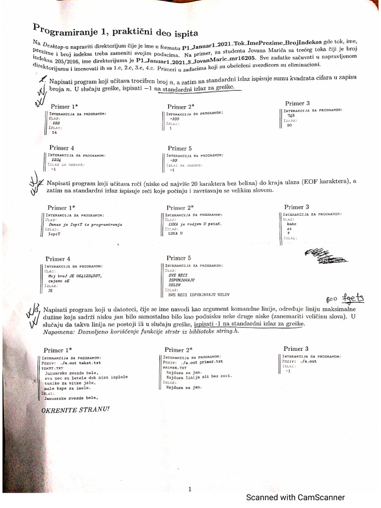 2020-21 - Januar Prakticni - P1 | PDF