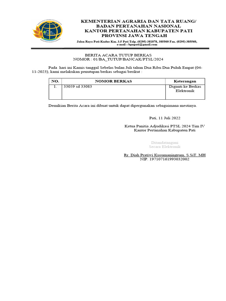 Tutup Berkas Bancak | PDF