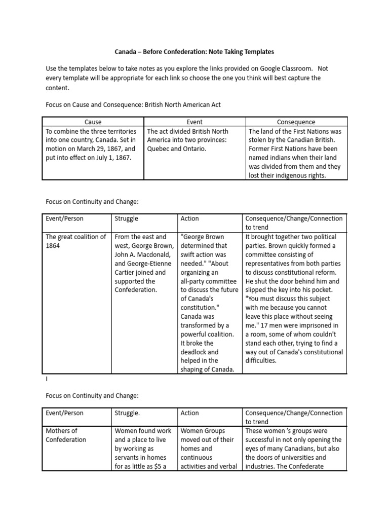 Canada Before Confederation Notes | PDF | Canada