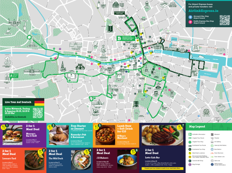Uploads Dodublin Hoho Route Map May 2025 | PDF | Dublin | Transport