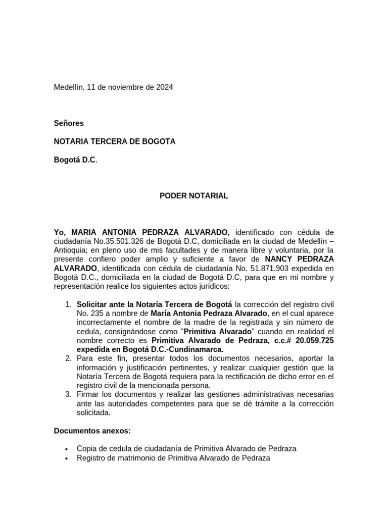 Notaria Tercera de Bogota | PDF