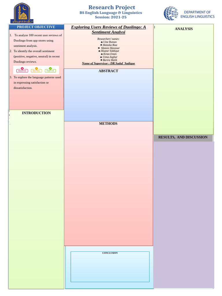 Poster For Research Project | PDF