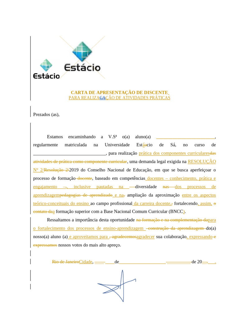 Carta de Apresentac A o PCC Assinada 1 | PDF