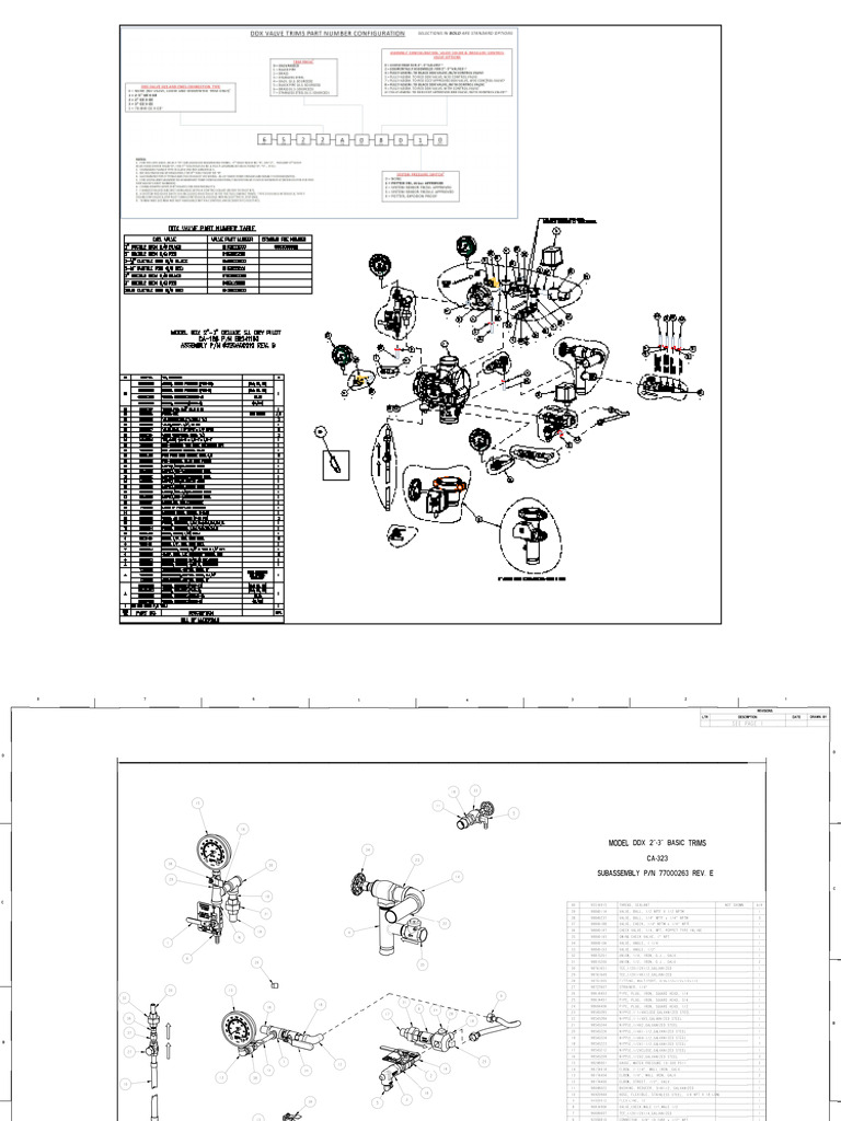 DDX Single Int Dry Pilot Assembly DWG | PDF | Valve | Mechanical ...