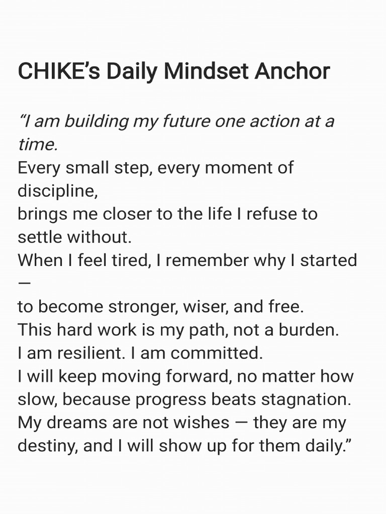 Daily Affirmation | PDF