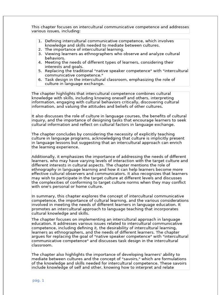 Implementing An Intercultural Approach | PDF | Cross Cultural ...