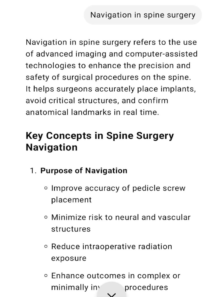 Navigation in Spine Surgery | PDF