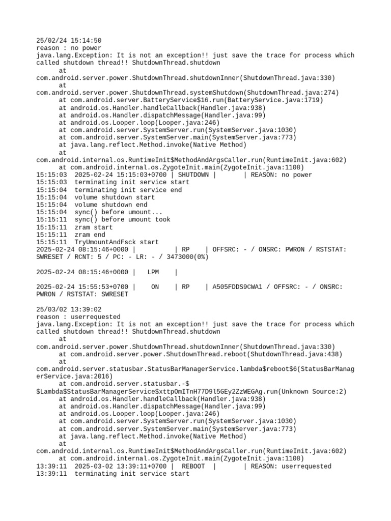 Power Off Reset Reason Backup | PDF | Oracle Acquisitions | Object Oriented Programming