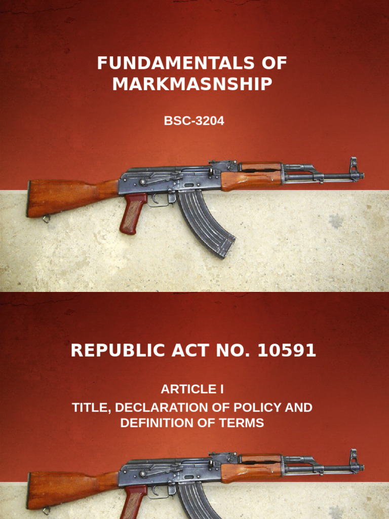 G1 - Markmanship | PDF