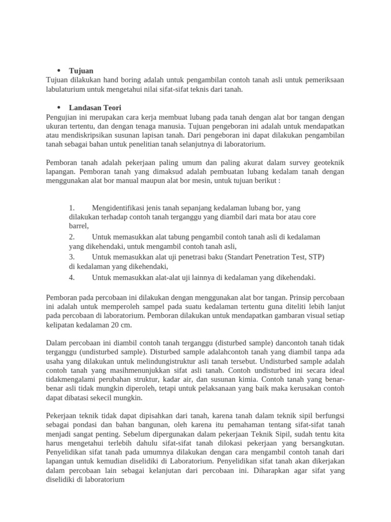 Example- Bor Log | PDF