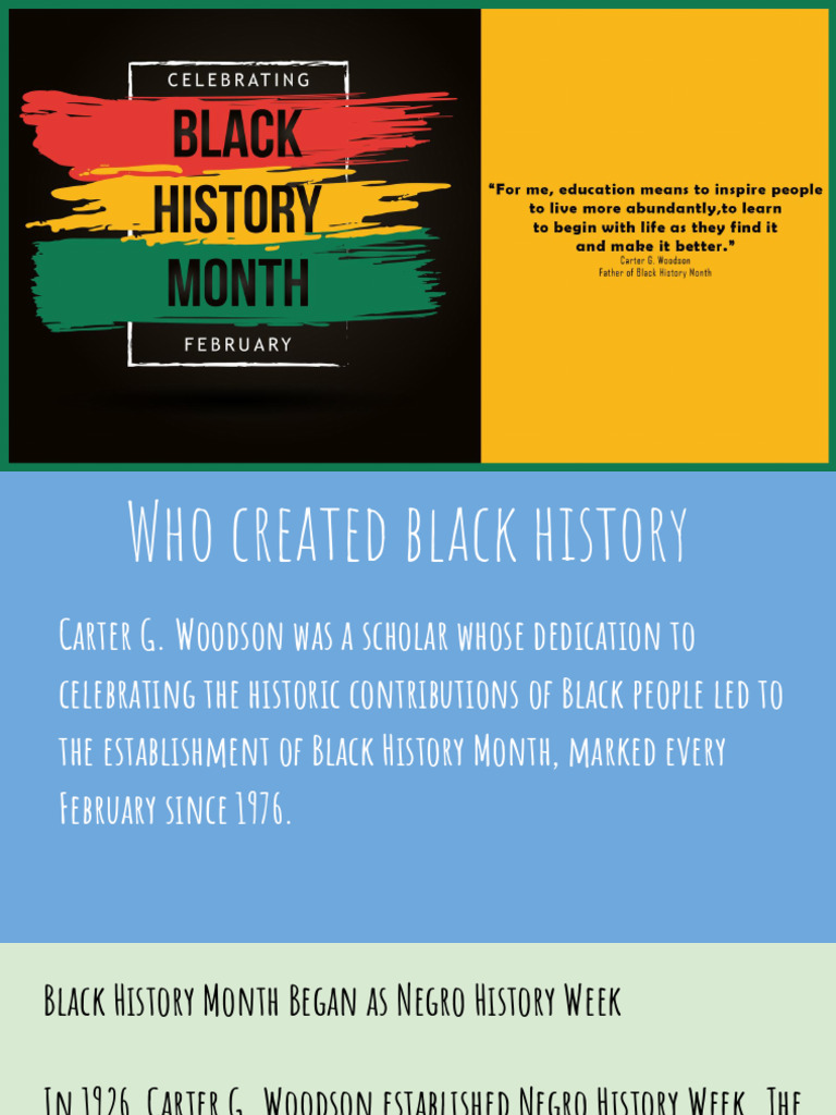 Origins of Black History Month | PDF