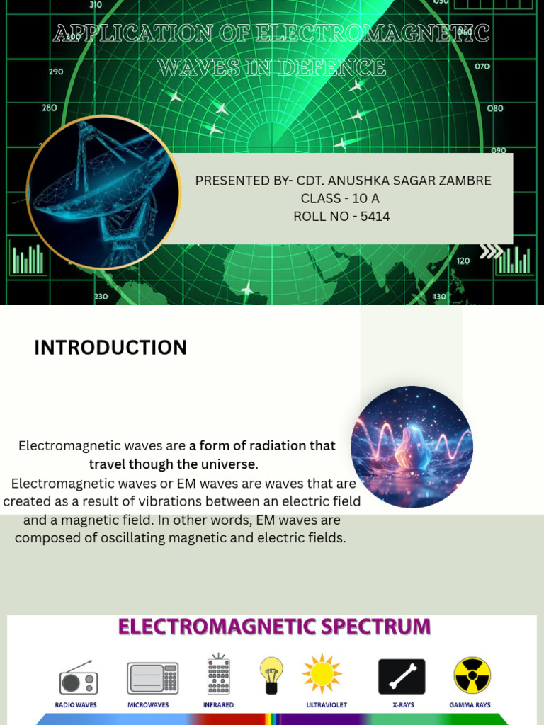 EM Waves in Defense Applications | PDF | Radio | Electromagnetic Radiation