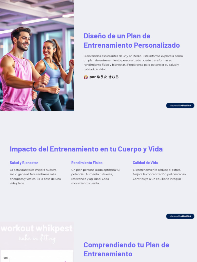 Diseno de Un Plan de Entrenamiento Personalizado | PDF