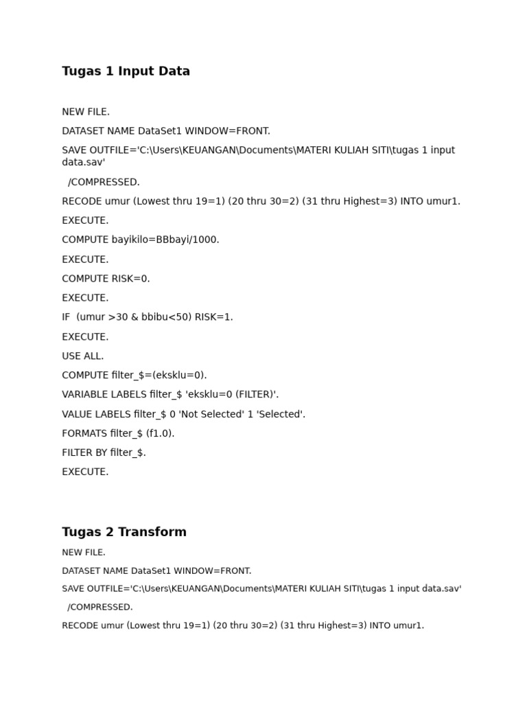 Tugas 1 - 7 Manajemen Data | PDF | Computing