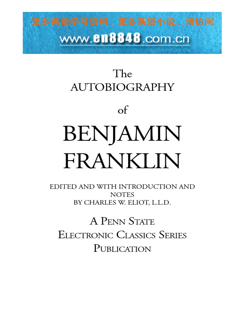 The Autobiography of Benjamin Franklin | PDF | Modesty