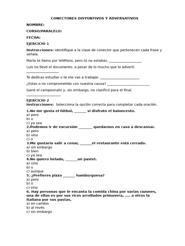 Conectores y Tramas Textuales | PDF