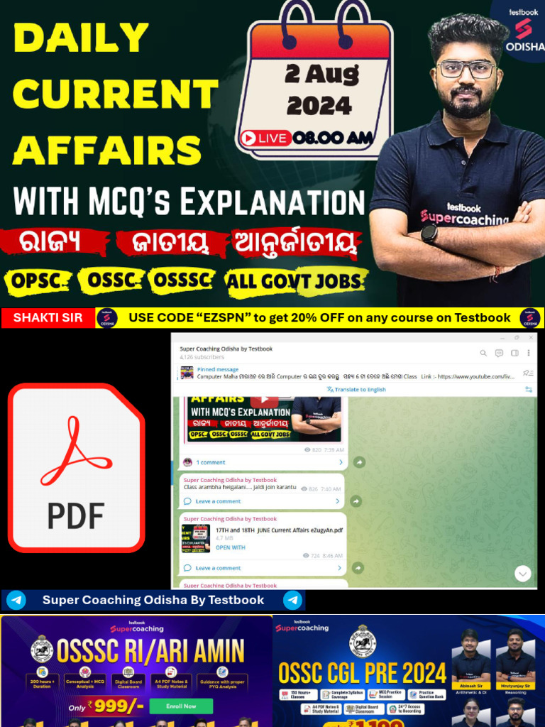 2ND August Current Affairs | PDF