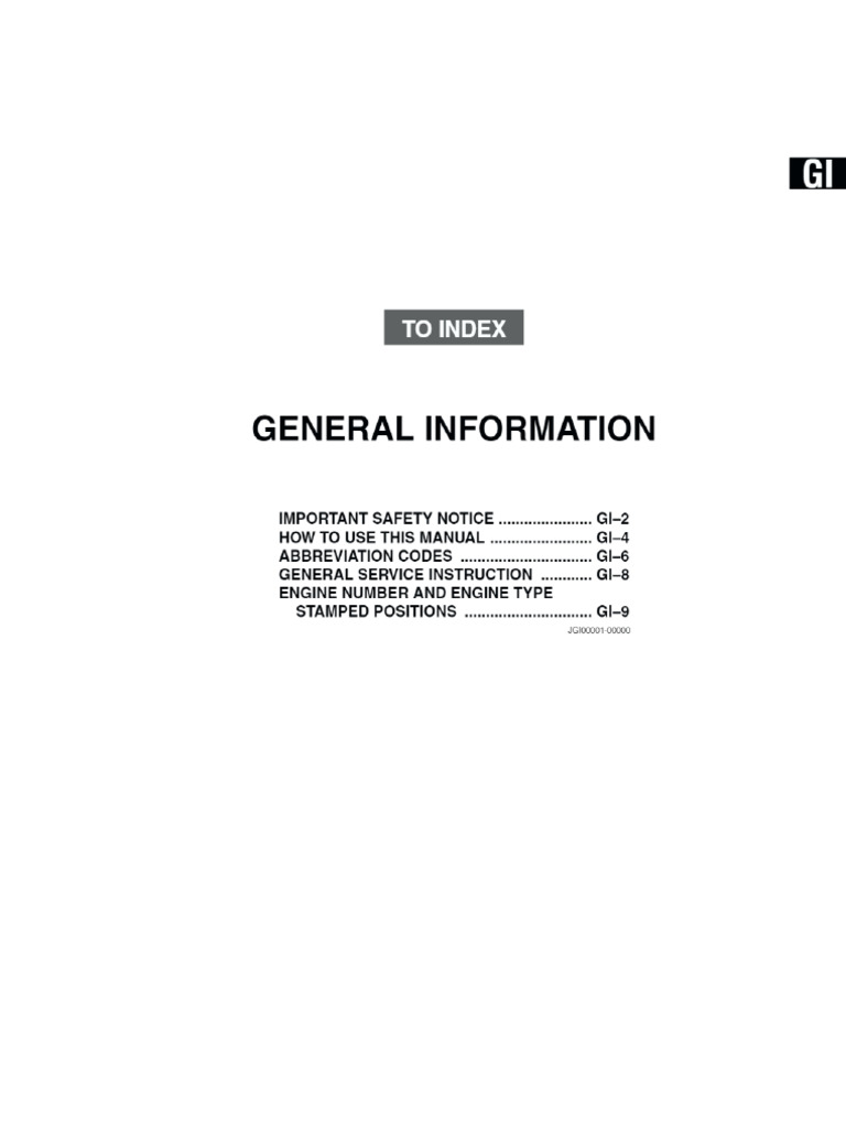 General Information - k3 Engines | PDF