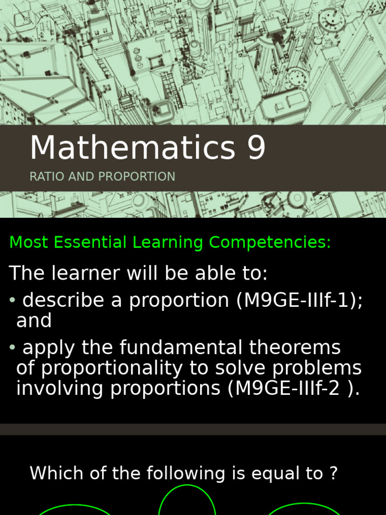 Understanding Ratios and Proportions | PDF | Ratio | Mathematics
