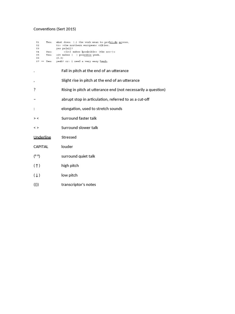 Conventions Conversational Analysis | PDF